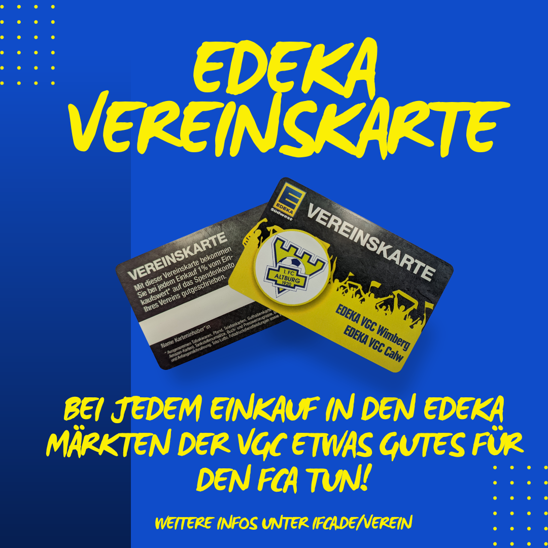 EDEKA Vereinskarte - 1. FC Altburg